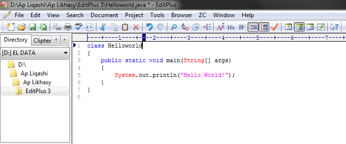 Cara Compile and Run Java di EditPlus - Low Share i