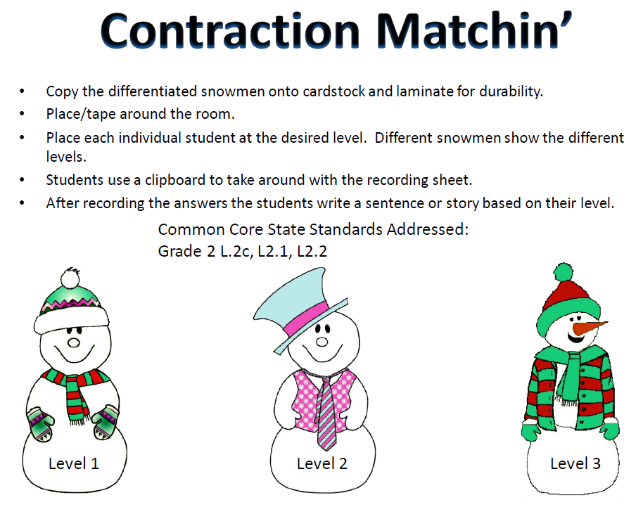 Contraction Matchin' | Little Priorities