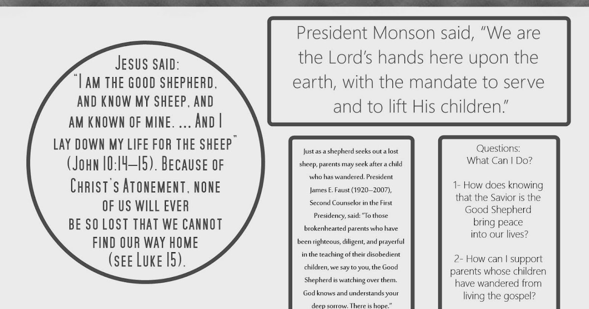 Life's Journey To Perfection: Visit Teaching Message Handout February ...