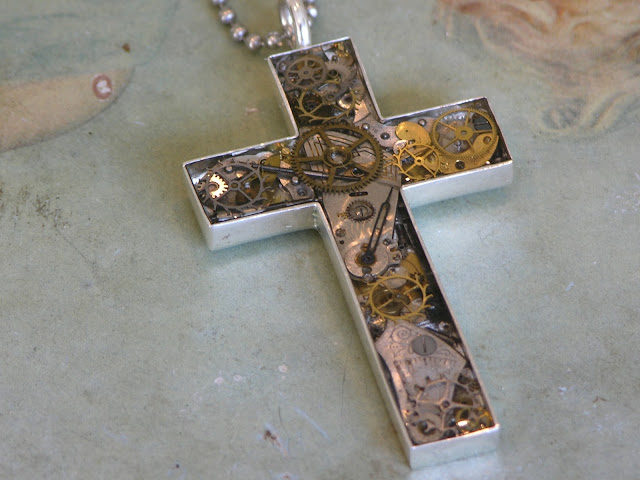 MJ Ornaments: Steampunk Cross