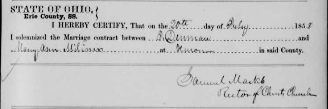 Graveyard Rabbit of Sandusky Bay: Mrs. Mary Ann Milner Weed