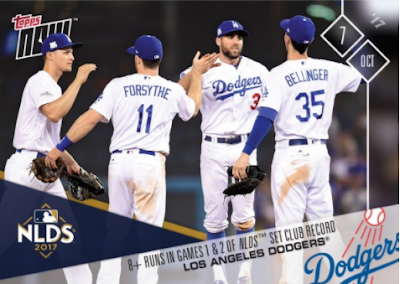 Dodgers Blue Heaven: 2017 Topps Now - #715 & #720 - Dodgers Win Games 1 & 2