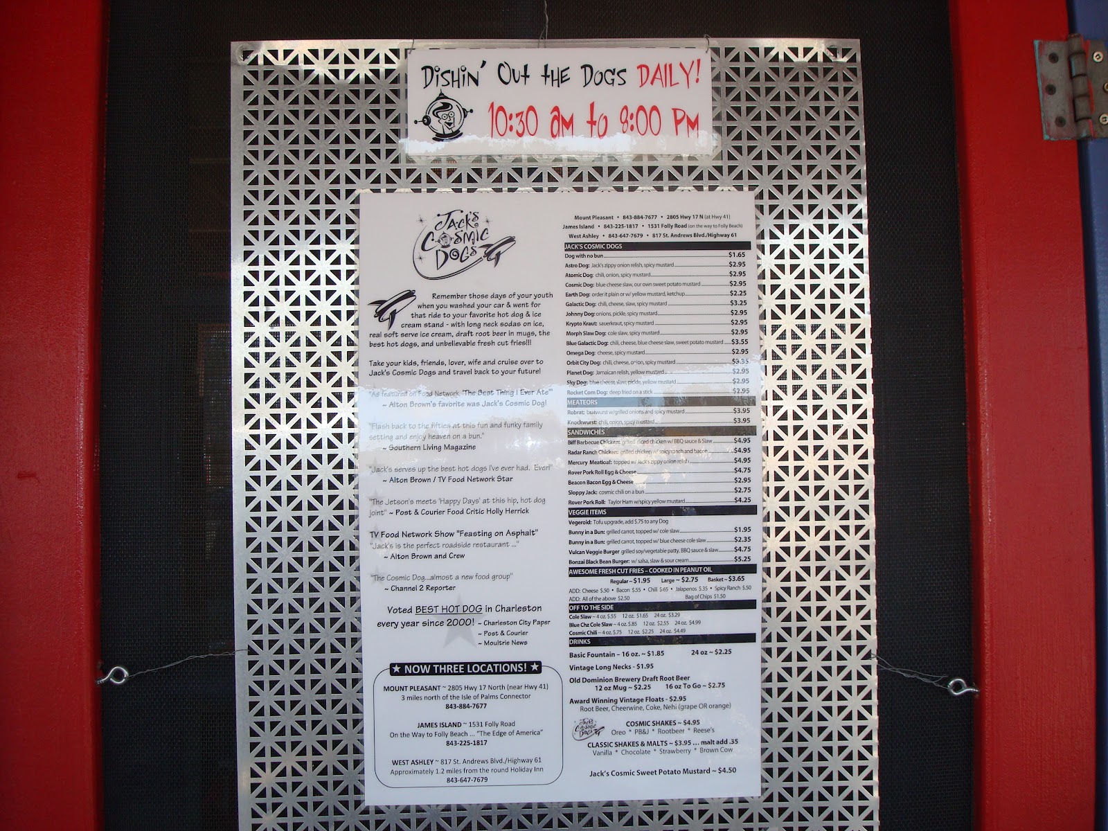 DONNAMO: Jack's Cosmic Hot Dogs and Awendaw