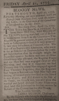 Passion for the Past: April 18th & 19th, 1775 - The Battle of Lexington ...