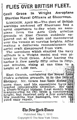 El Observador Aeronáutico: Cecil Grace, aniversario de su trágica muerte