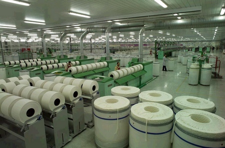 Product Flow Chart of Cotton Spinning - Textile Flowchart