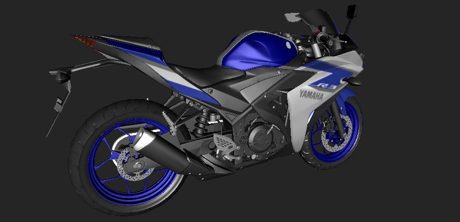 Gta san andreas-Yamaha R3 - L3D MODS