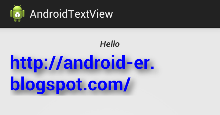 Android-er: Add shadow for TextView, using Java code.
