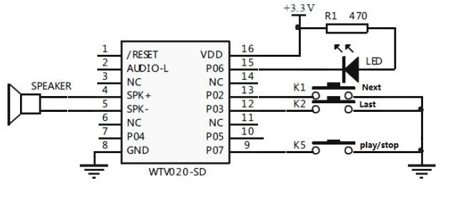 Arduino De Alro Decodificador Wtv020 Sd 16p Arduino