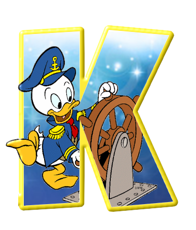 Alfabeto de personajes Disney con letras grandes. - Oh my Alfabetos!