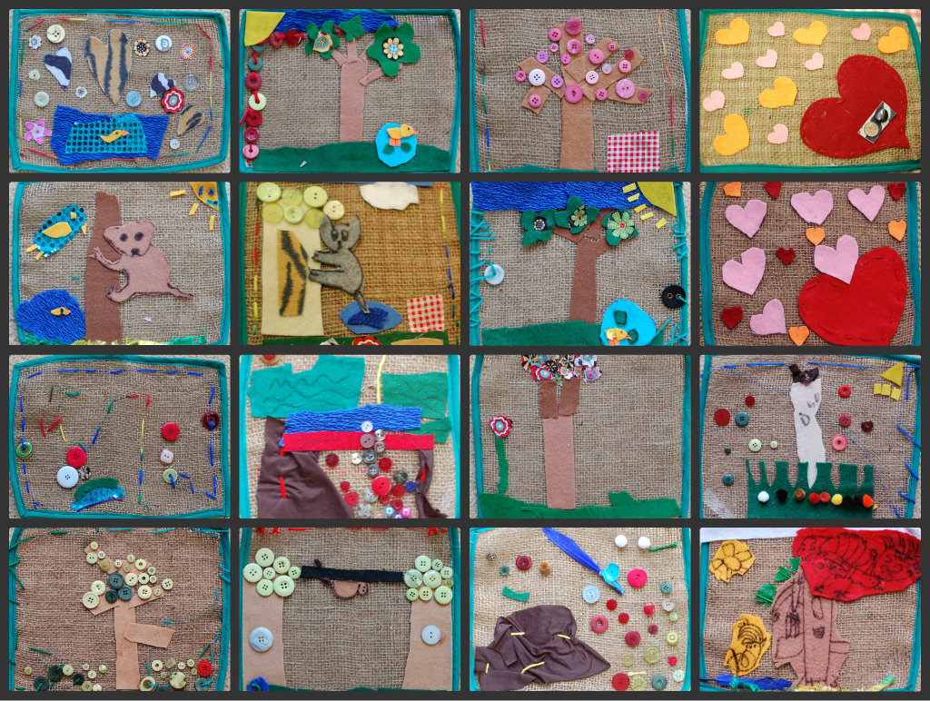 Sunnyside Art House: Sewing on Hessian (Burlap)