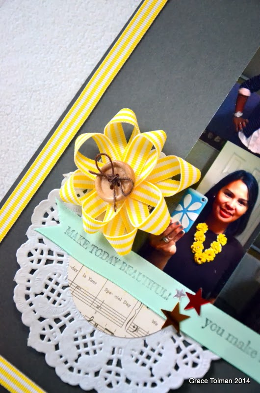 ribbons unlimited inc.: Scrapbook page with handmade floral accents by ...