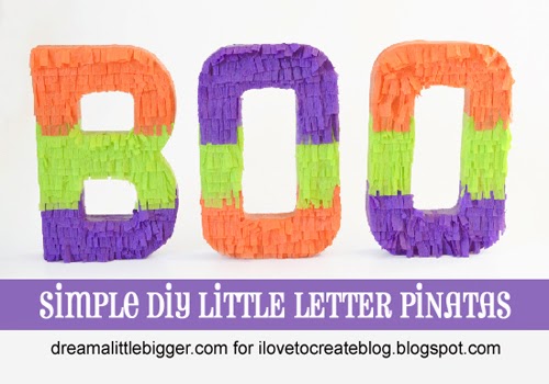 iLoveToCreate Blog: Simple DIY Little Letter Pinatas