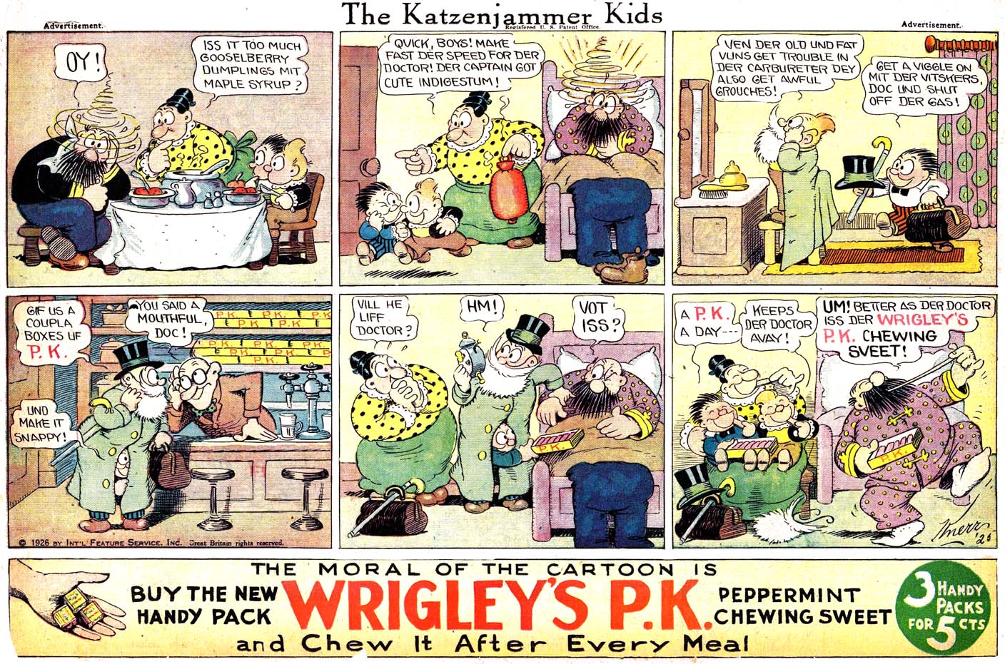 Stripper's Guide: Wrigley's Sunday Comic Strip Ads -- Part I