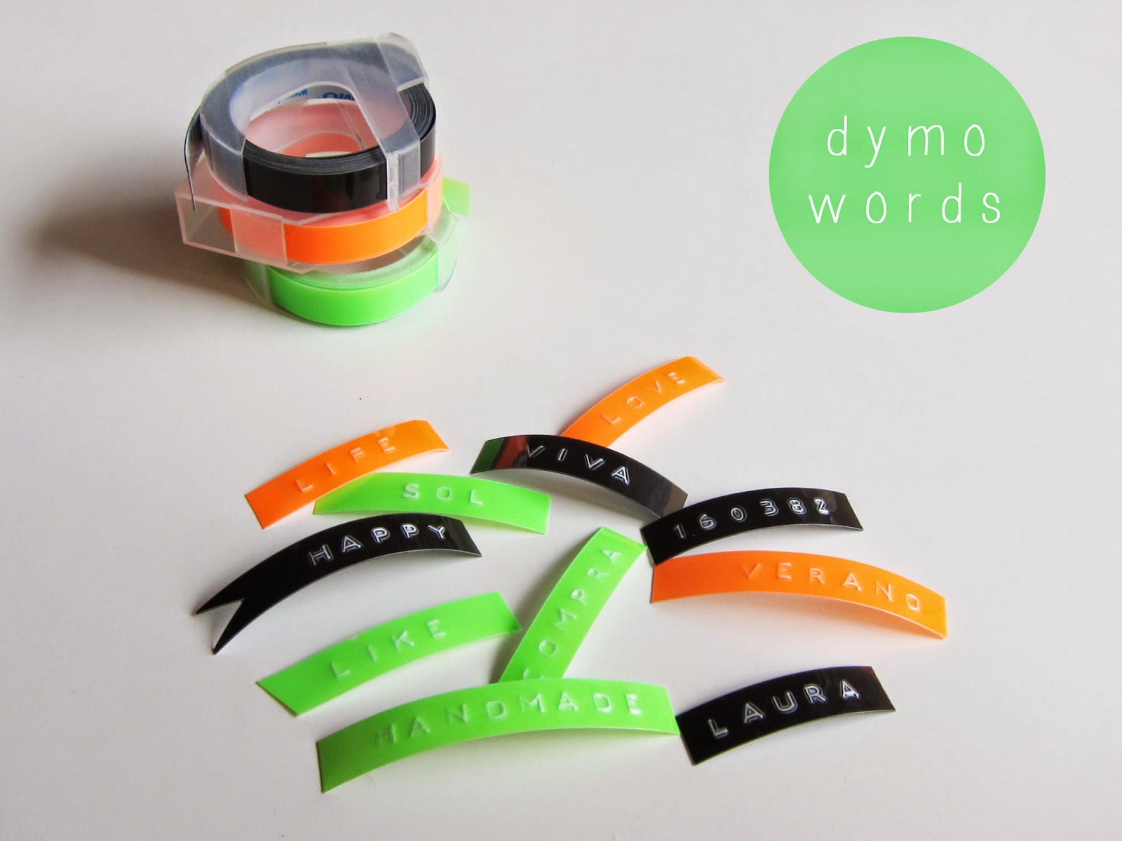 Imanes reciclados con dymo o washitape | Geometrías Recortables