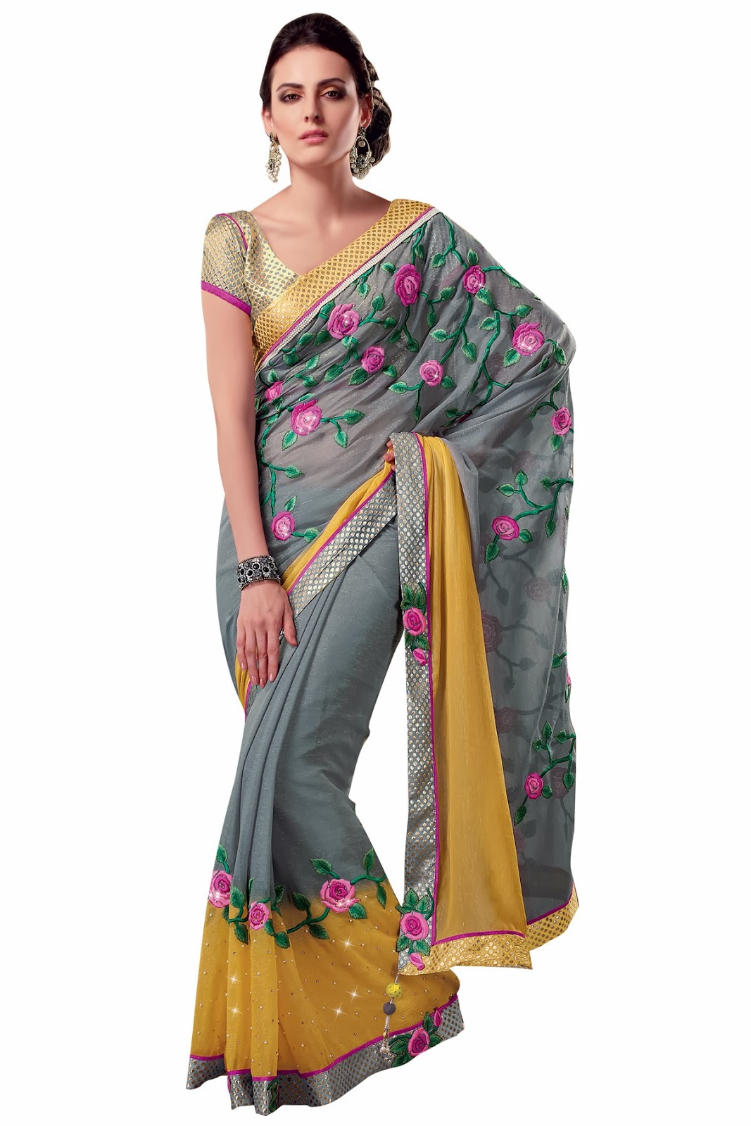 Sarees for Women-Online Embroidery Indian Sarees-Buy Saree Online in ...