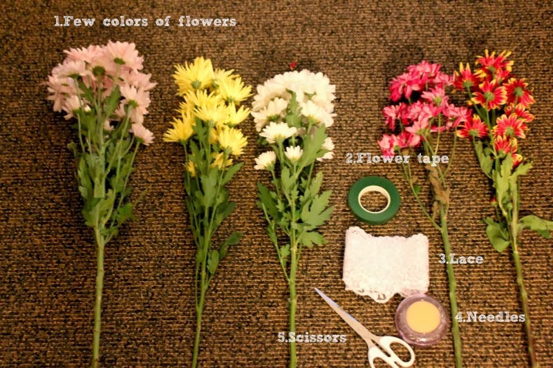 SWEET SCENT: DIY : Easy Flower Hand Bouquet