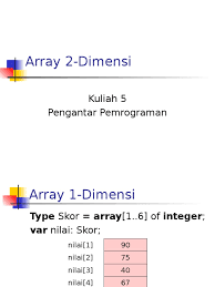 array 2 dimensi - wood scribd indo