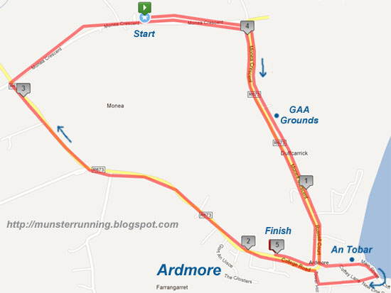 Running in Munster, Ireland: Race notice...Ardmore 5 Mile Road Race ...