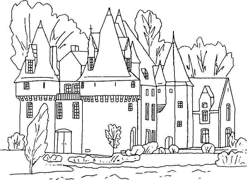 universul copiilor: Imagini de colorat castel