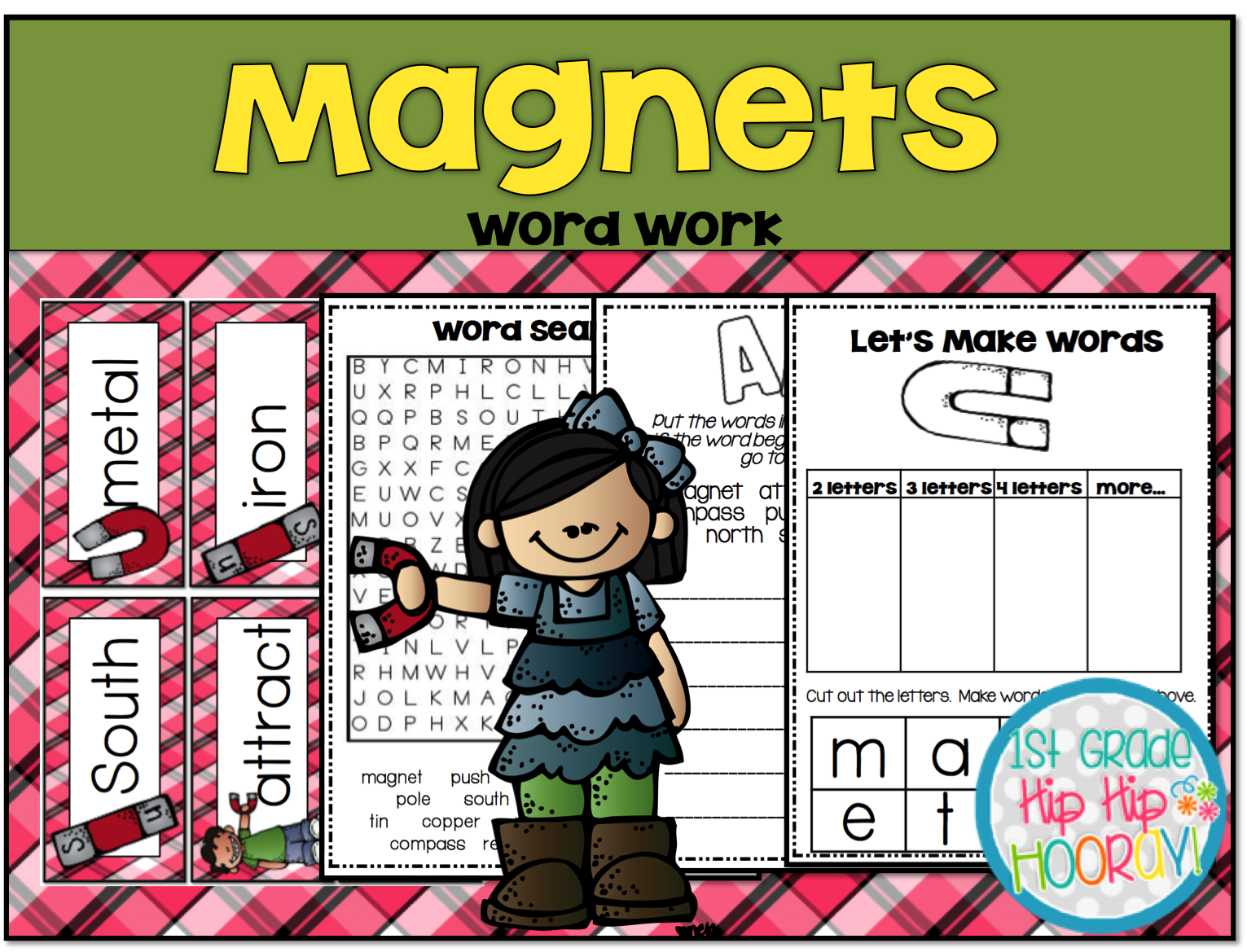 1st Grade Hip Hip Hooray!: Magnets...Let's stick together!