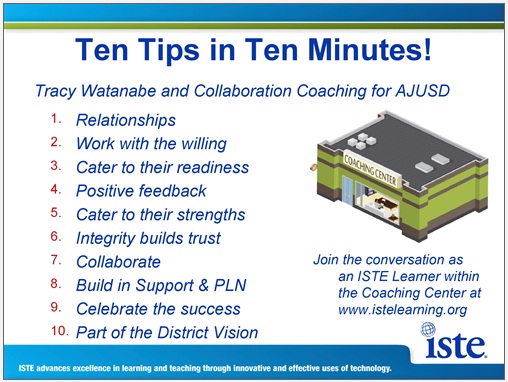 10 Peer Coaching Tips in 10 Minutes at ISTE