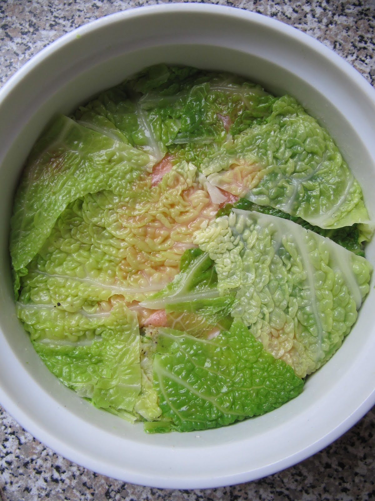 La cuisine d'ici et d'ISCA: Chou farci au saumon