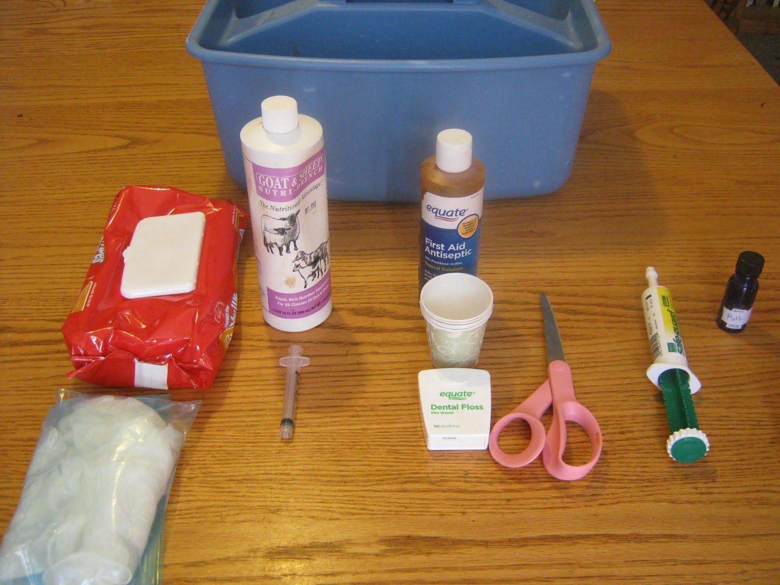 Life With Full Hands: Goat birth kit