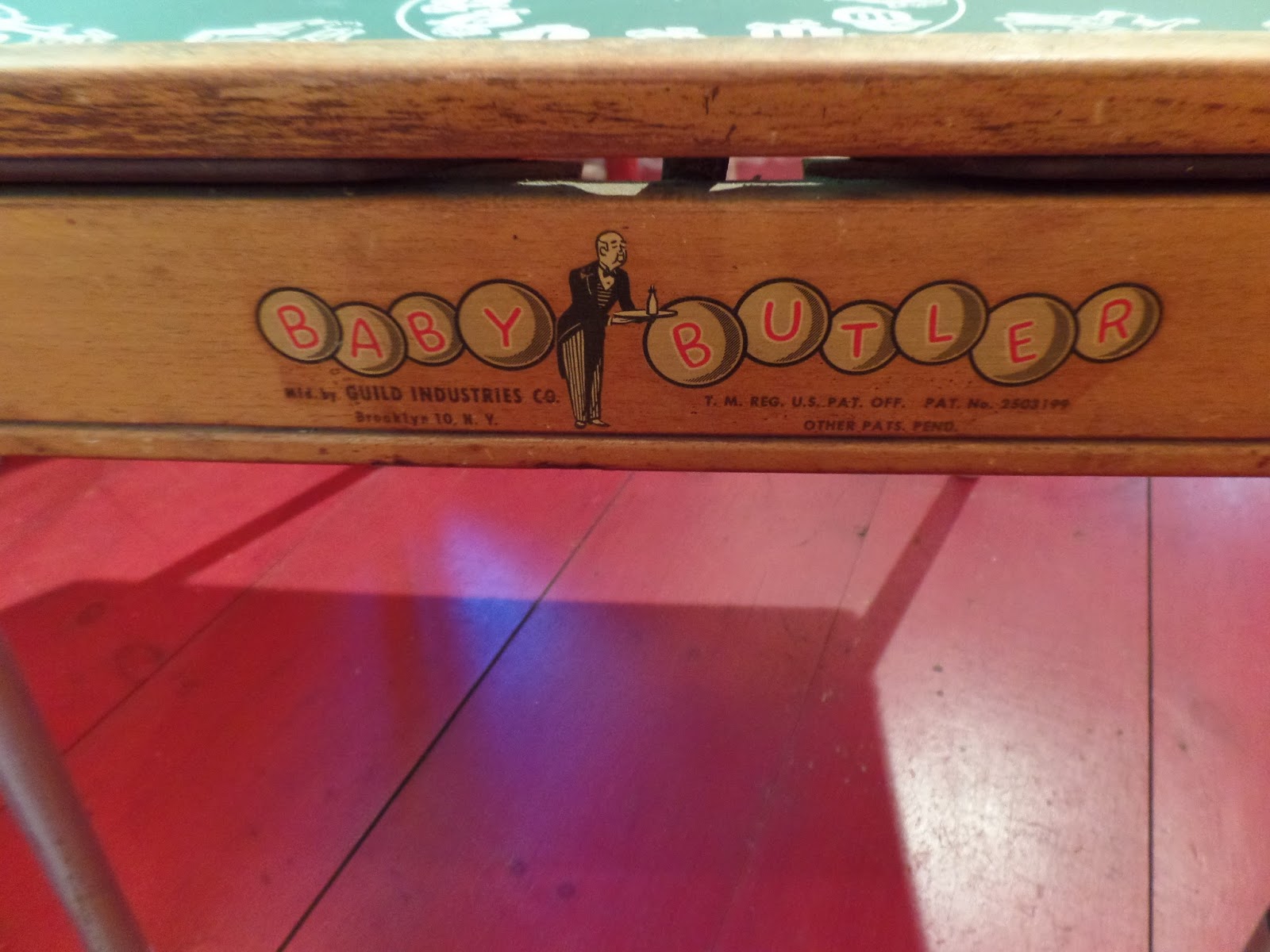 Log Cabin Antiques & Gifts: 1950's child's table Baby Butler