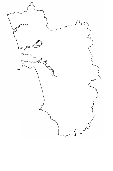 Blog de Biologia: Goa Outline Map