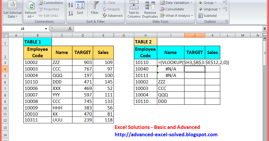 How and Where to use the ISNA Function with IF and VLOOKUP function | Excel Solutions - Basic ...