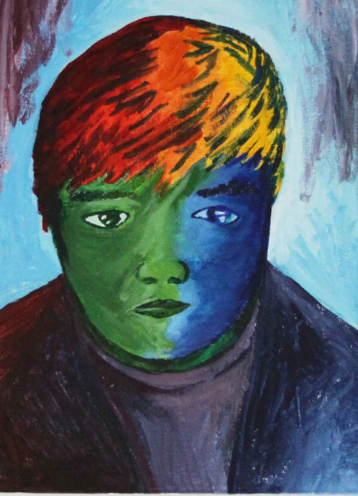 Common Application Art Supplement: #8 Expressionistic Self-Portrait ...