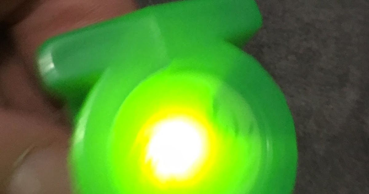 Glowing Green Lantern Ring