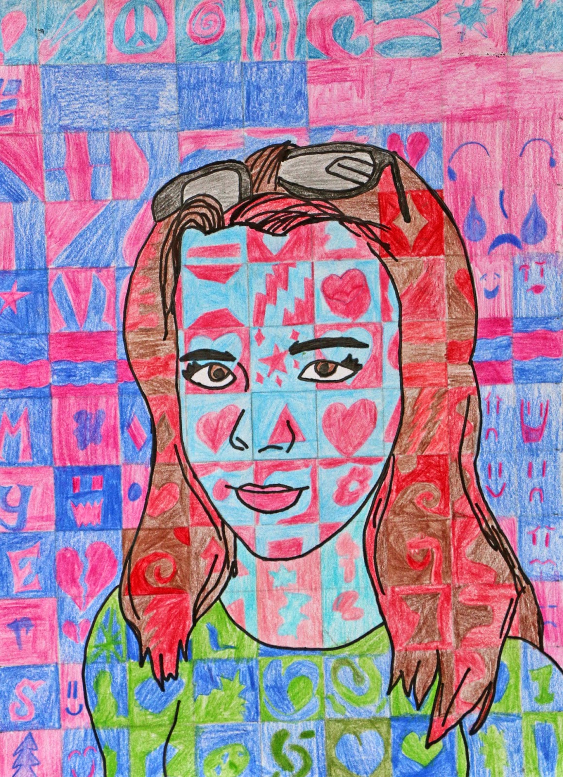 Salem Hyde Artroom : 6th Grade Symbolic Self-Portraits