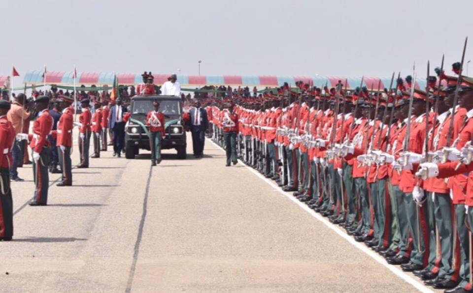 Photos: Pres Buhari attends Passing Out Parade at the Nigerian Defence ...
