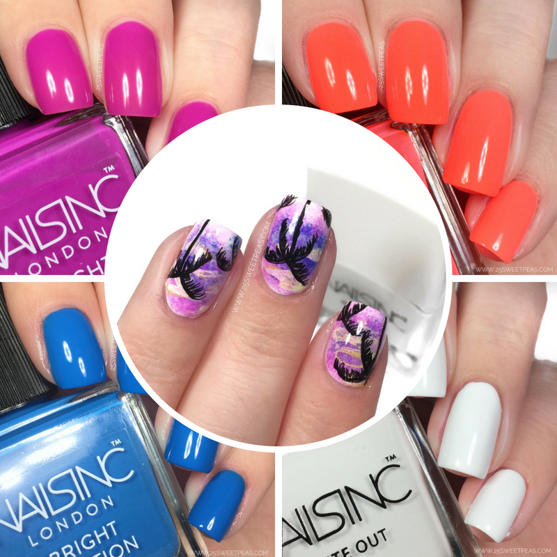 Nails Inc | Bright Ambitions + Nail Art — 25 Sweetpeas