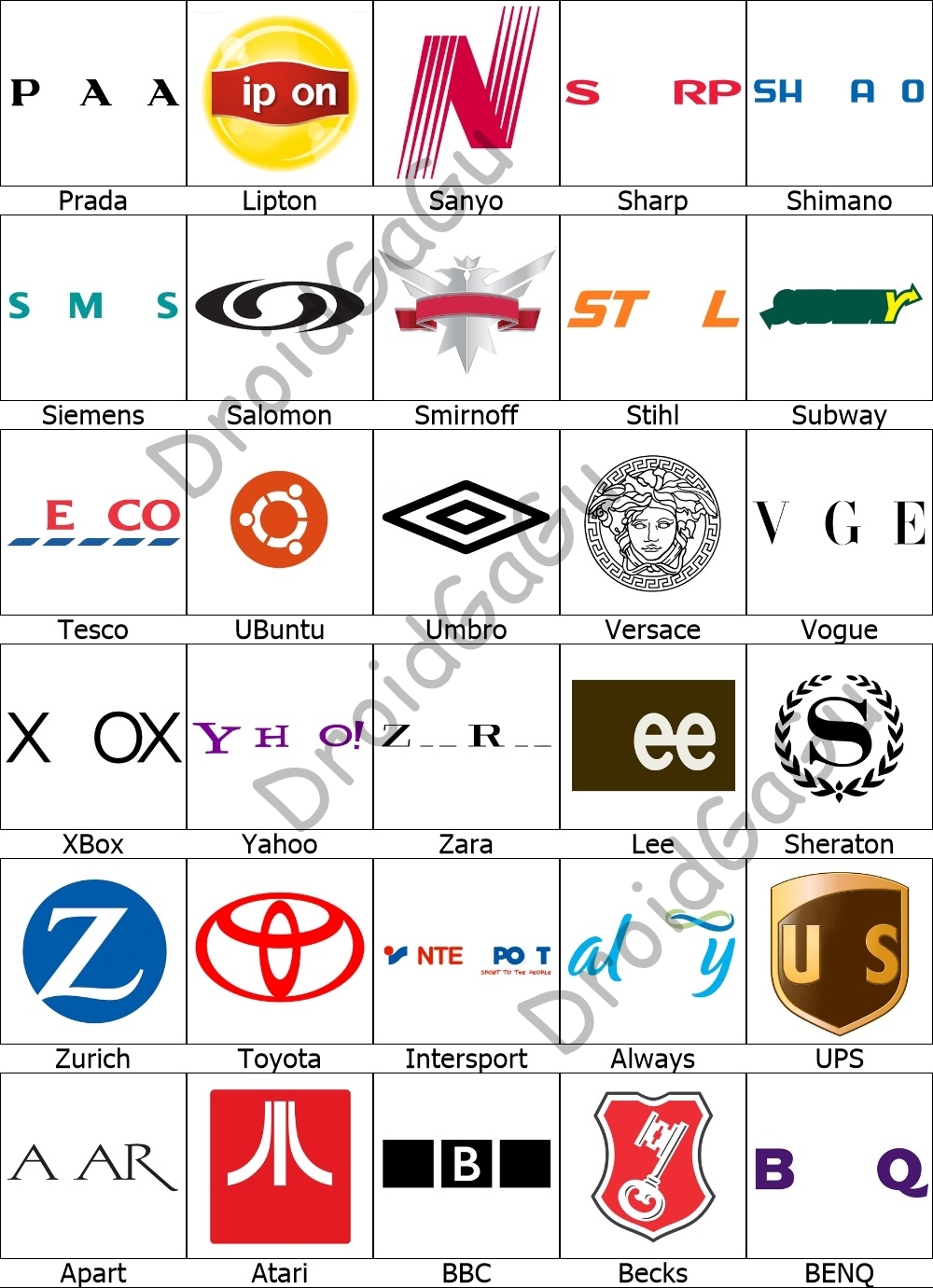 Level 5 Logo Quiz Answers Bubble DroidGaGu