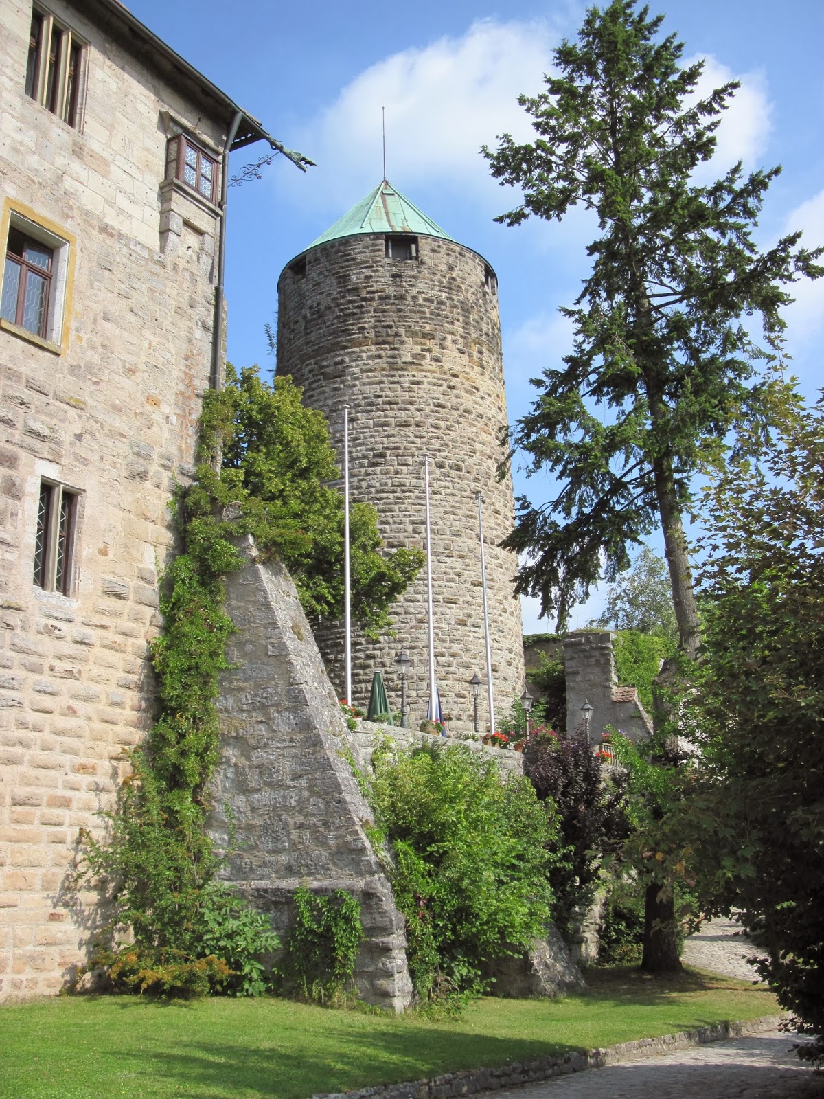Rothenblog: Burg Colmberg in Franken mit fränkischer Küche