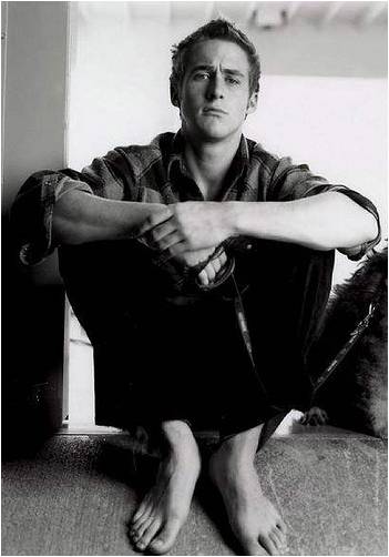 Soft feet: Ryan Gosling