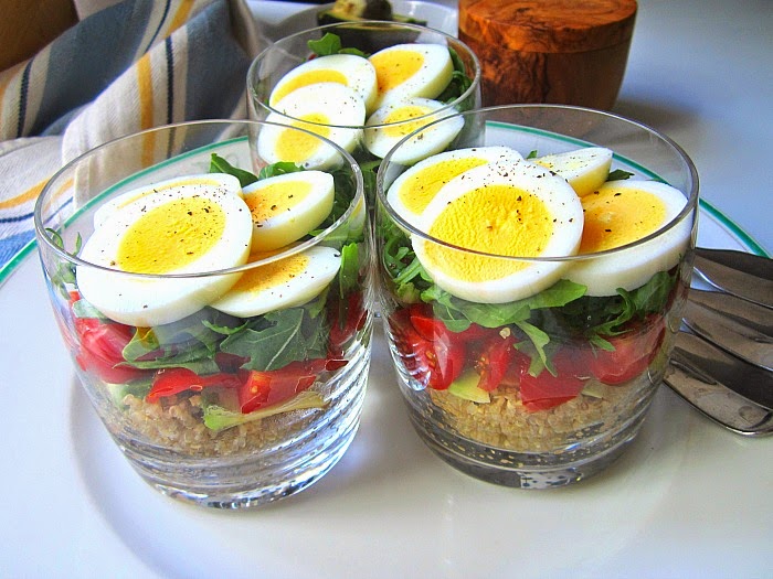 Layered Egg & Quinoa Verrines
