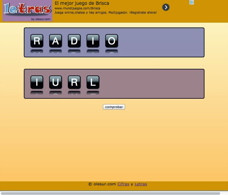 olesur: Juego de Letras