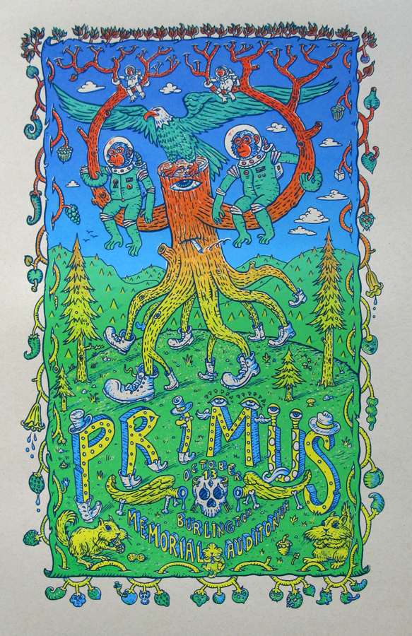 INSIDE THE ROCK POSTER FRAME BLOG: Tonight's Primus Poster from ...