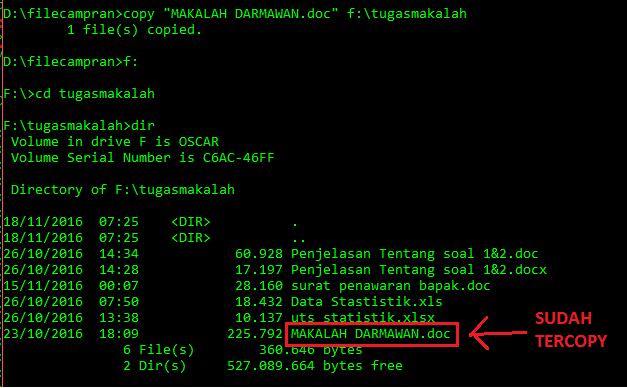 Cara mengcopy file menggunakan cmd - Oscar Blog Cara mengcopy file menggunakan cmd - Oscar Blog