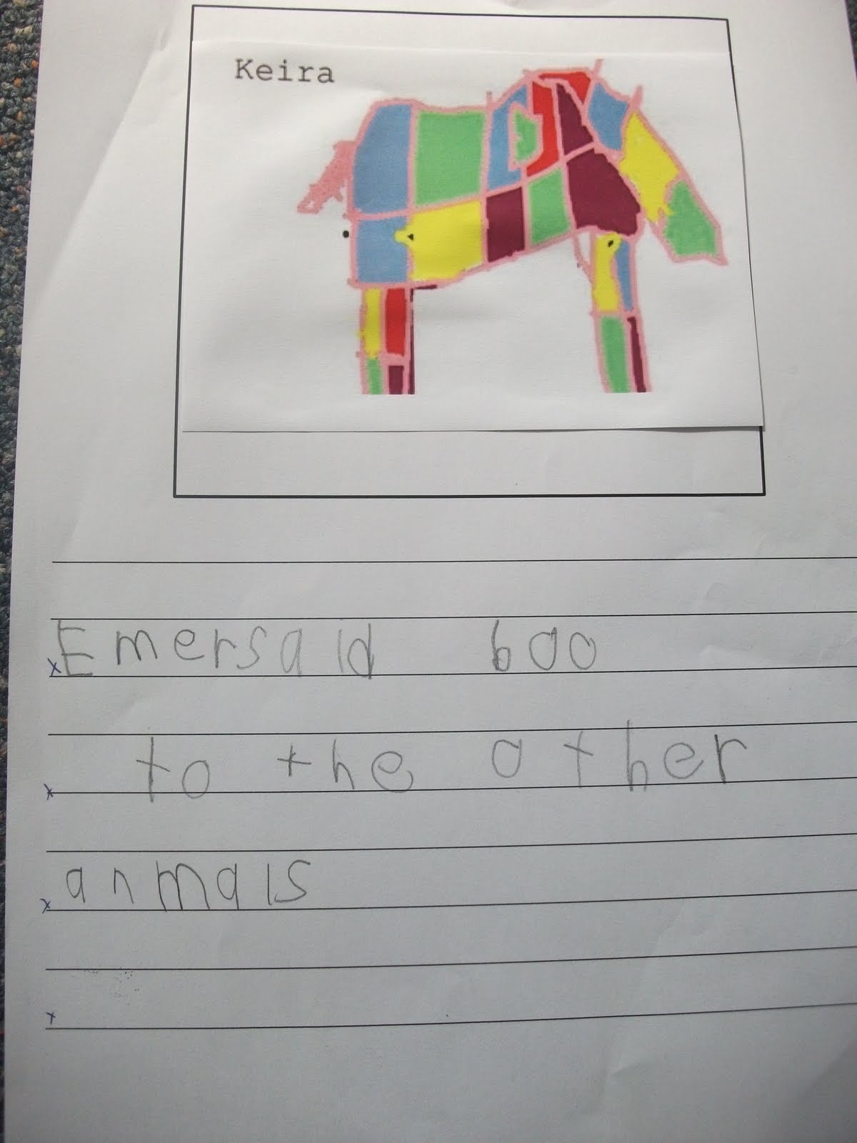 The Learning hive: Elmer Writing