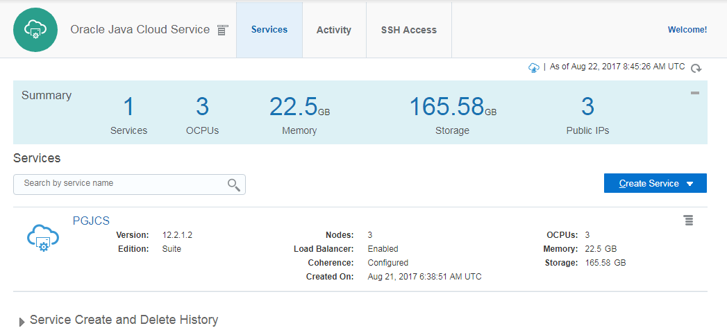 Pg S Oracle Soa Osb Tech Blog How To Provision An Oracle Java Cloud Service Instance