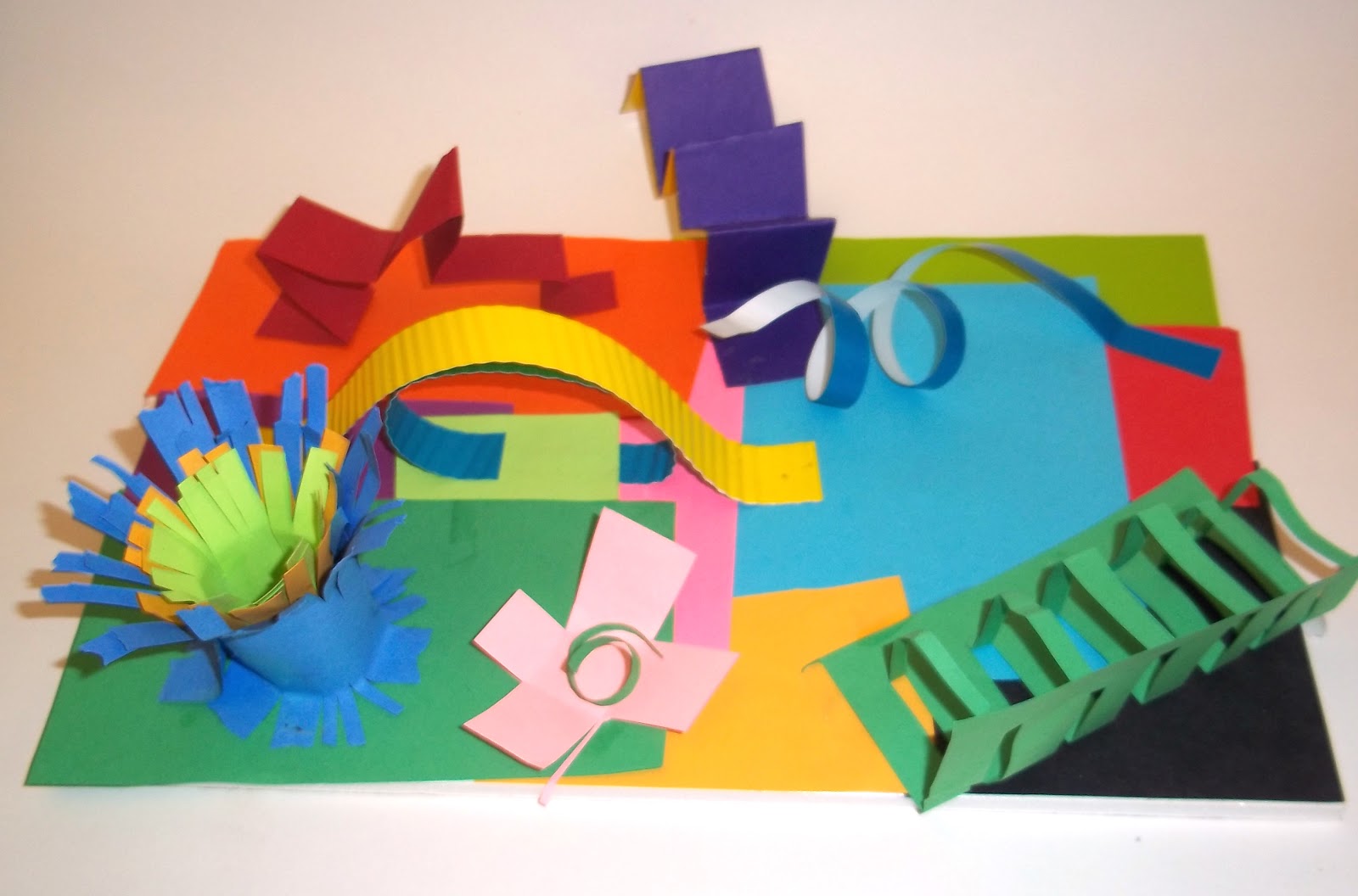 Monument Valley Regional Middle School Art Class: Paper Sculptures 5th ...