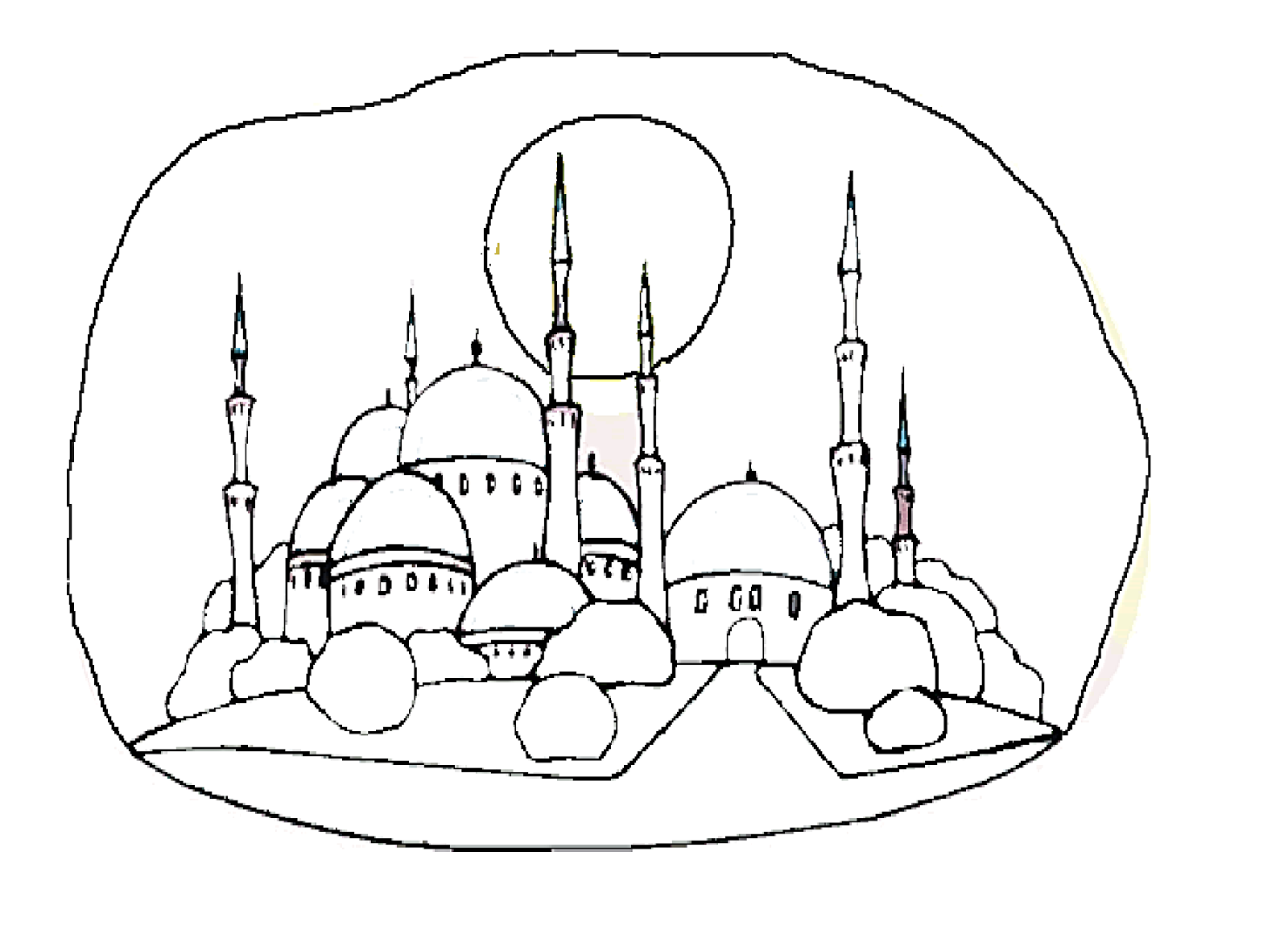 Ana muslim coloring pages
