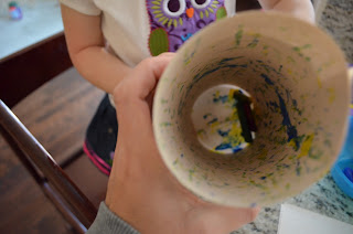 Tot Treasures: SHAKE PAINT & a lesson on color mixing.