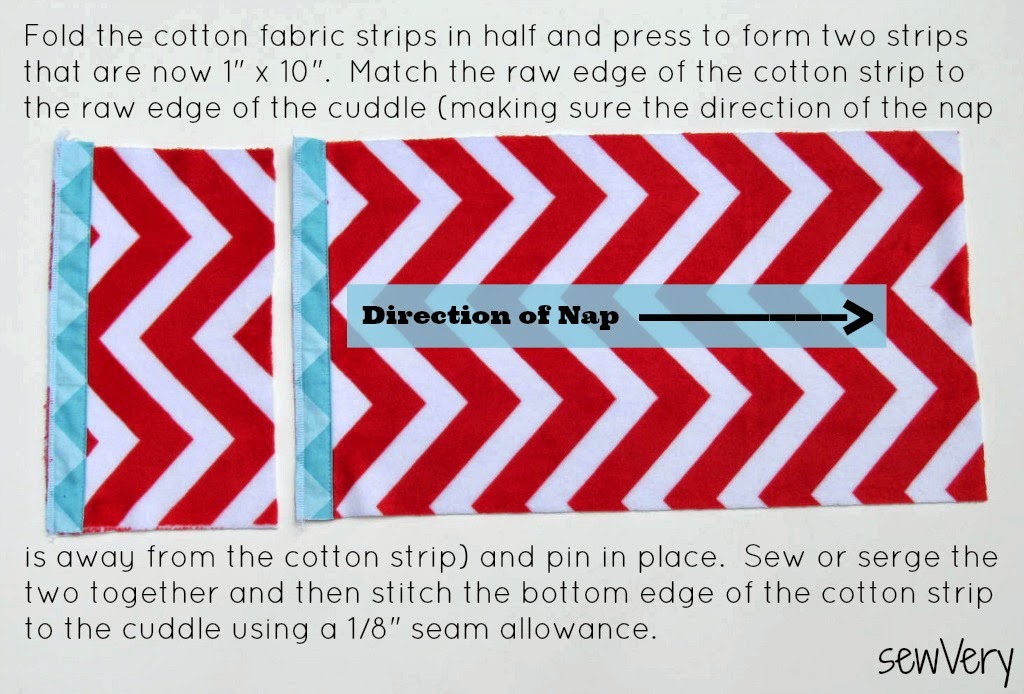 sewVery: Embroidered Terry/Cuddle Burp Cloth Tutorial