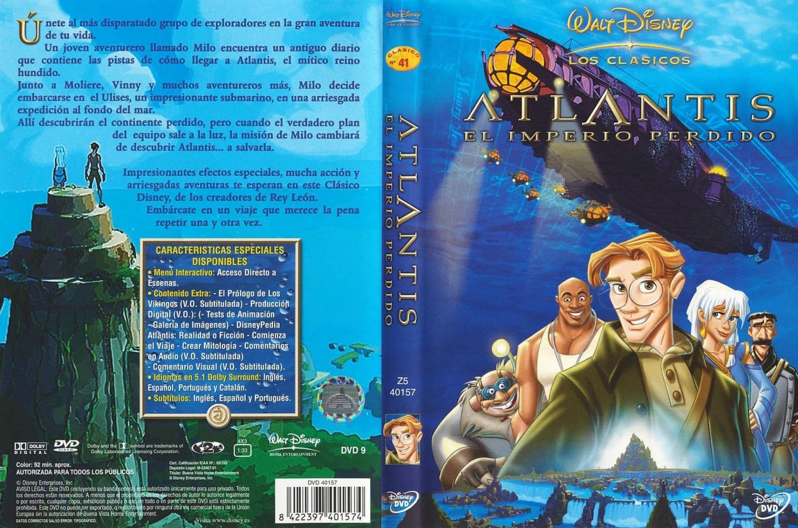 TÓMBOLA DISNEY: Atlantis: El imperio perdido
